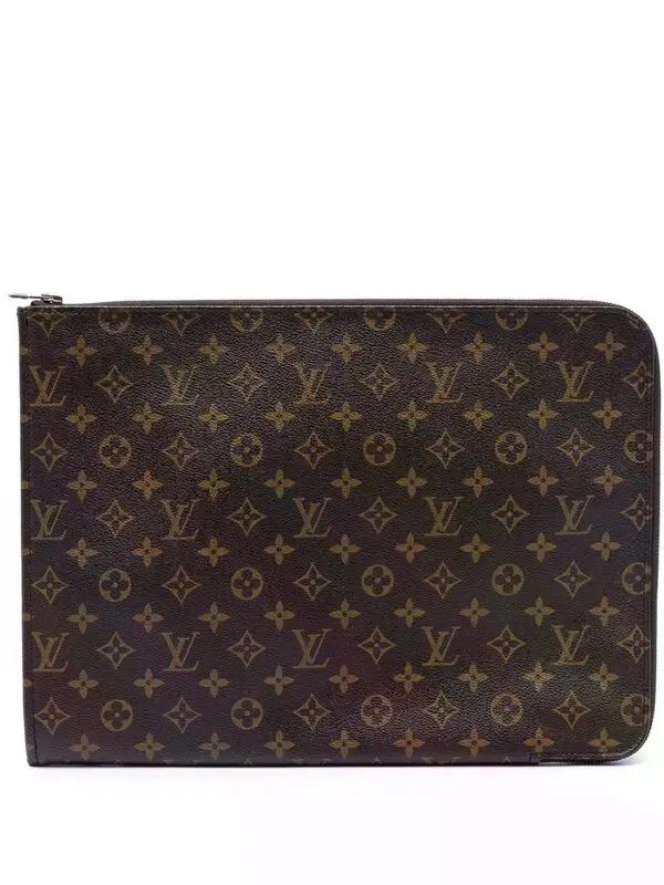 LOUIS VUITTON 1988 Monogram Business Bag - Brown
