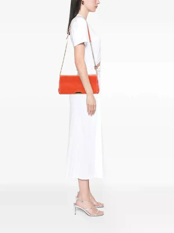 Burberry 2000-2017 Medium Grained Calfskin Mildenhall Crossbody Bag - Orange