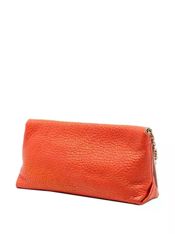 Burberry 2000-2017 Medium Grained Calfskin Mildenhall Crossbody Bag - Orange