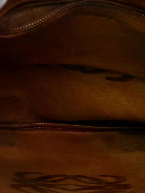 Loewe 2005 Suede Anagram Crossbody Bag - Brown