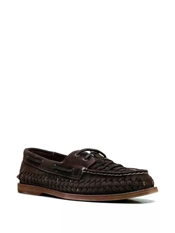 Sperry Gold Cup Woven Boat Shoes - Brown