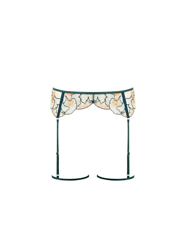 Bluebella Gianna Thigh Harness /orange - Green
