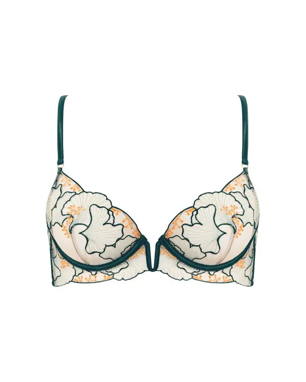 Bluebella Gianna Sheer Longline Bra /orange - Green
