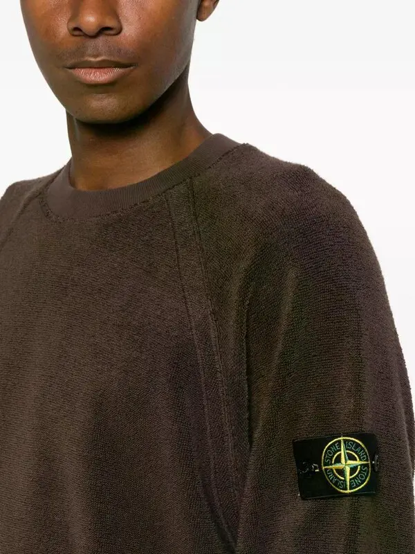 Stone Island Terry-cloth Compass Badge Sweater