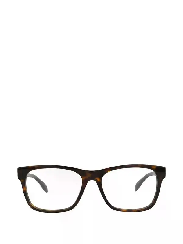 Alexander McQueen Square Frame Eyeglasses - Brown