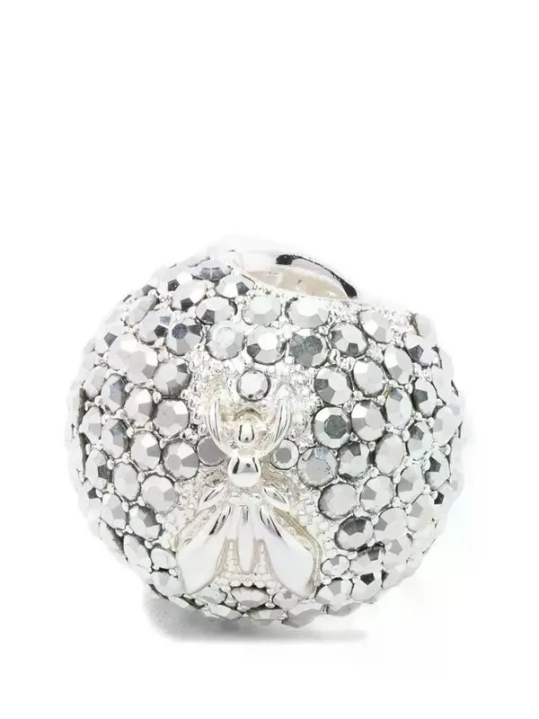 Patrizia Pepe Crystal-embellished Sphere Ear Cuff - Silver