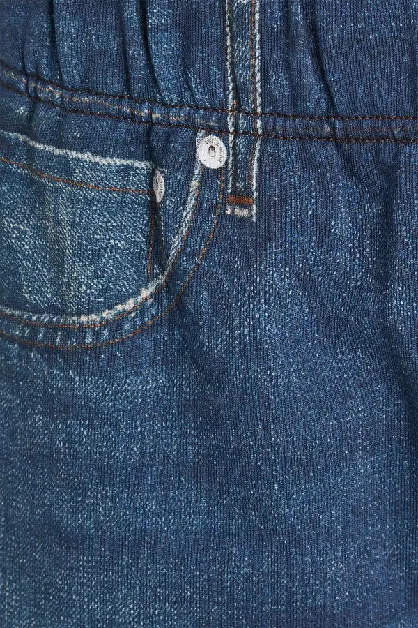 Rag & Bone Miramar Denim-effect French Cotton-terry Shorts
