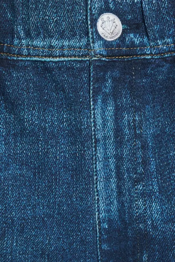 Rag & Bone Miramar Denim-effect Cotton-terry Shorts
