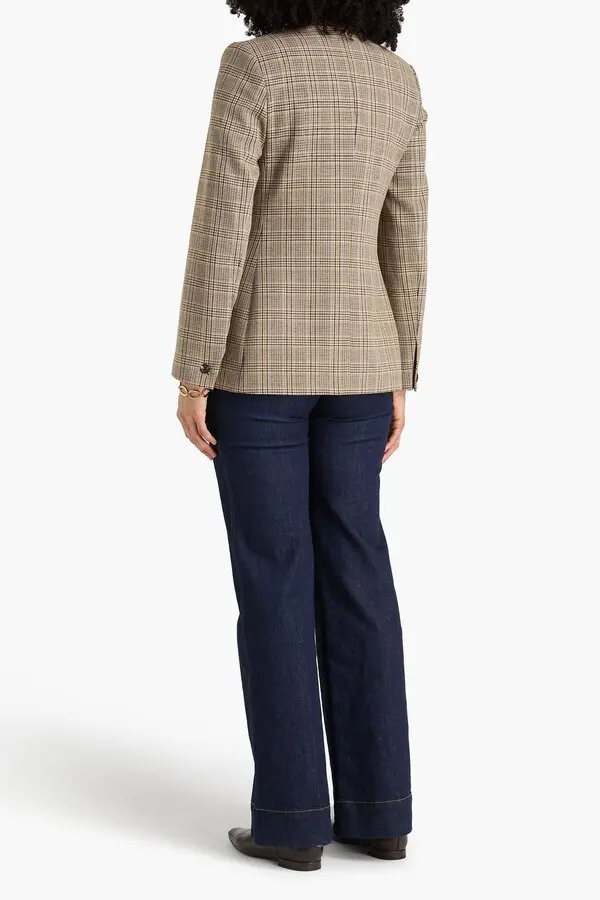 Rag & Bone Evia Houndstooth Wool-blend Tweed Blazer