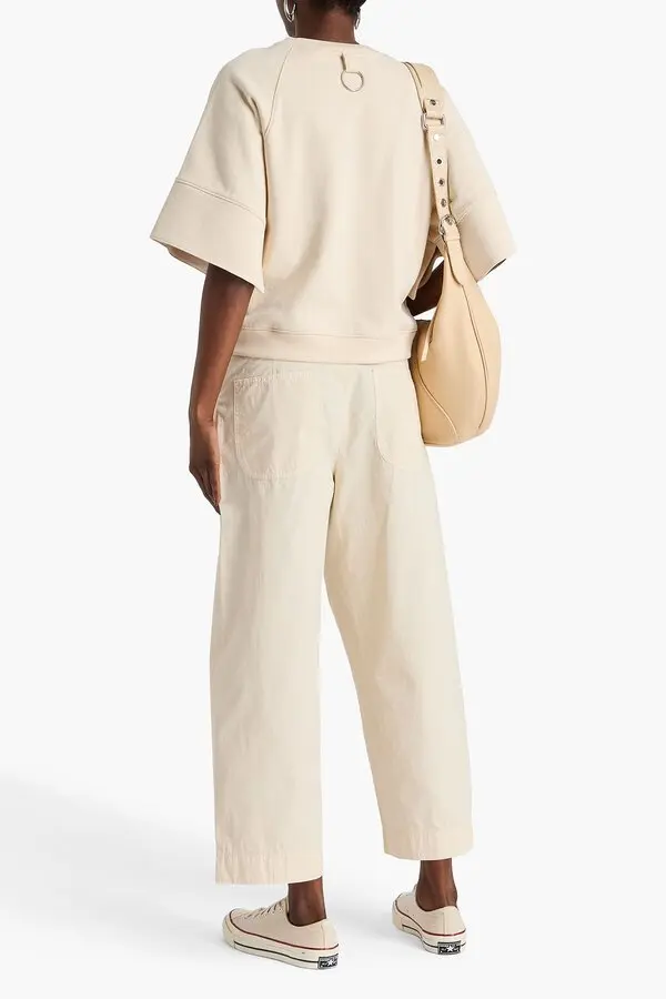 Rag & Bone Banks Cropped Cotton-canvas Wide-leg Pants