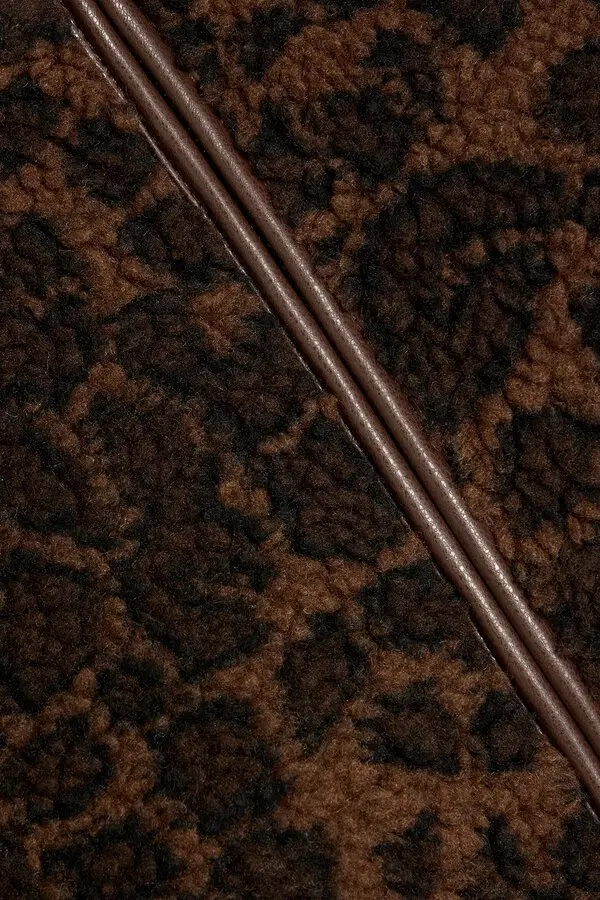 Rag & Bone Leopard-print Teddy Fleece Jacket - Brown