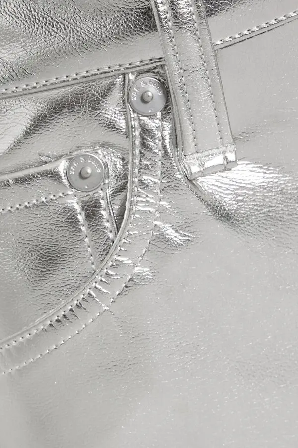 Rag & Bone Logan Metallic Straight-leg Pants