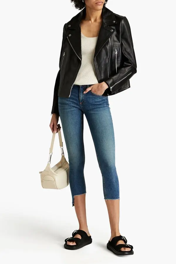 Rag & Bone Mack Leather Biker Jacket