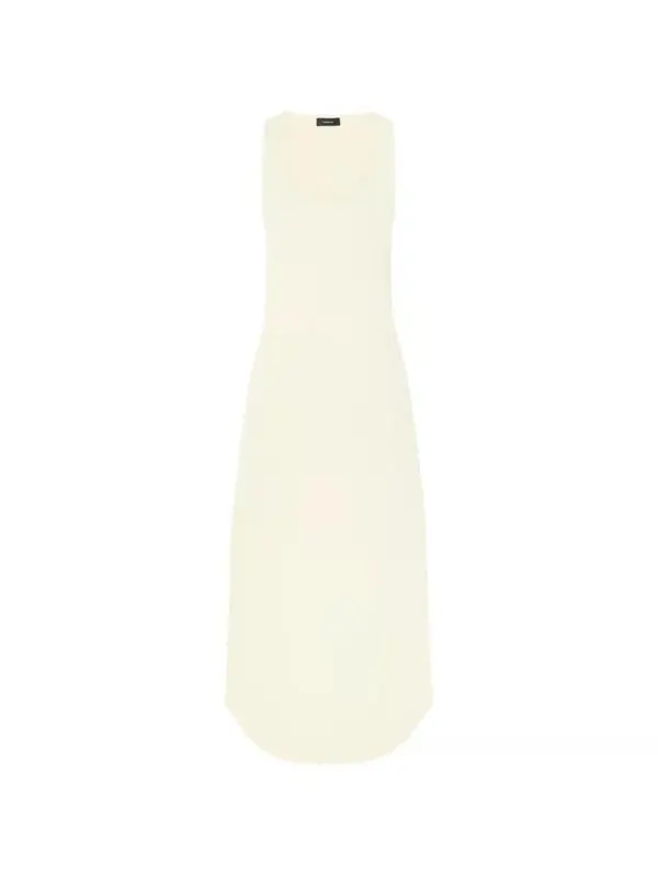 Wardrobe.NYC Scoop-neck Midi Dress - Yellow