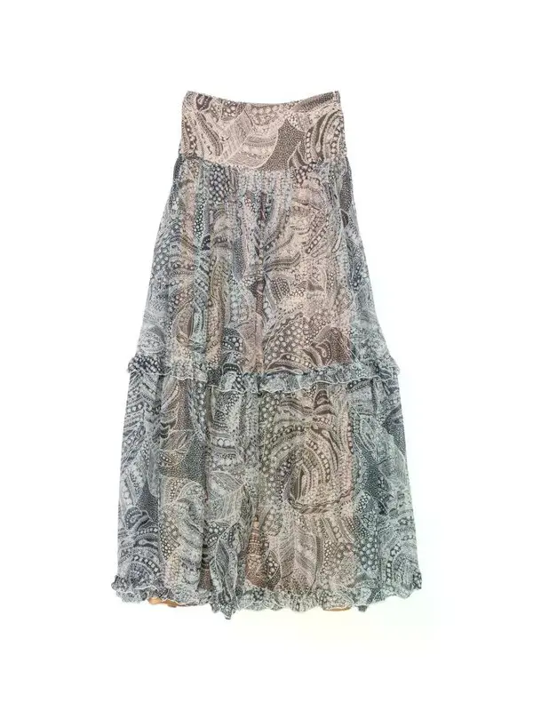 Raquel Diniz Cecilia Paisley-print Tiered Skirt