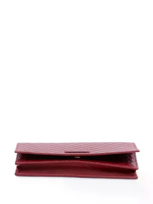 Gucci Microssima Wallet On Strap Crossbody Bag - Red