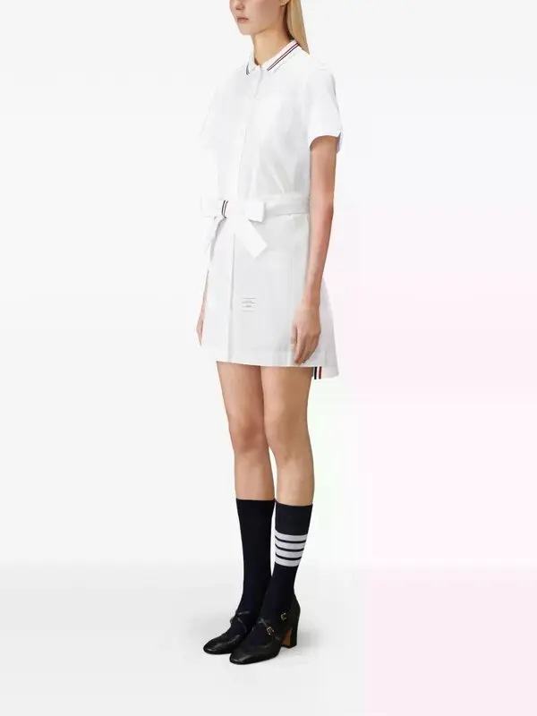 Thom Browne Cotton Poplin Bow Shirtdress