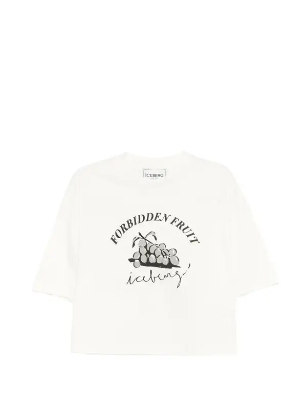 Iceberg Graphic-print T-shirt - Neutrals