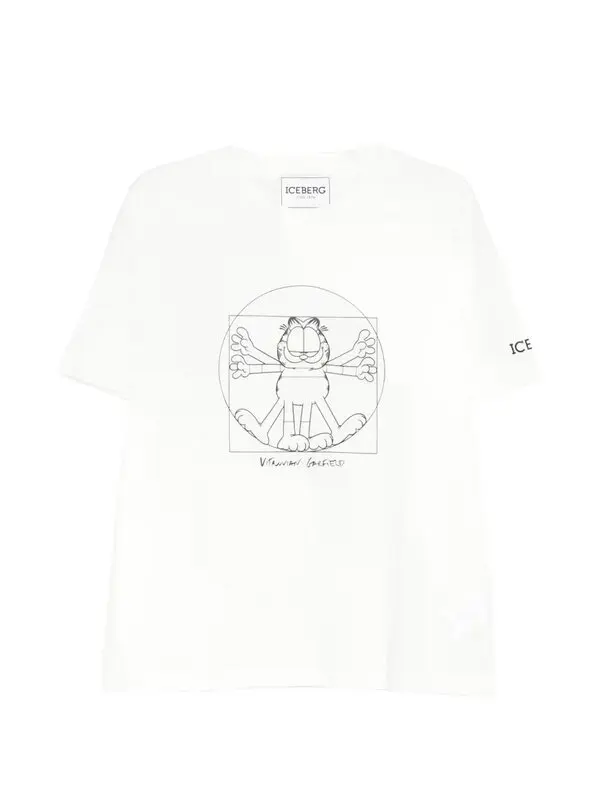 Iceberg Garfield-print T-shirt - White
