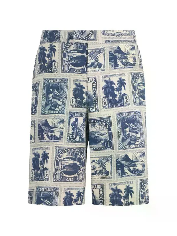 BILLIONAIRE Graphic-print Bermuda Shorts