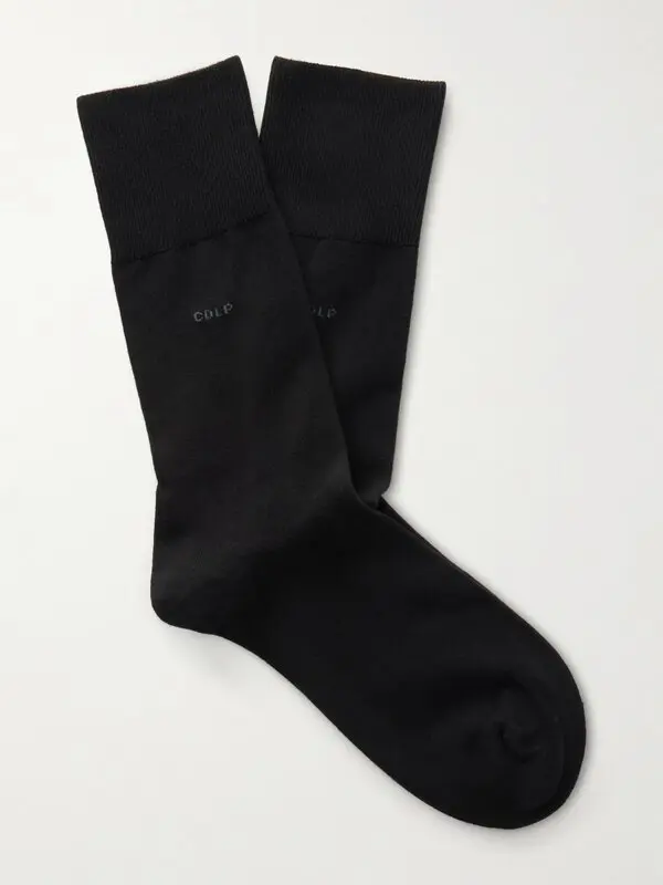 CDLP Set Of Five Stretch-knit Socks - Black