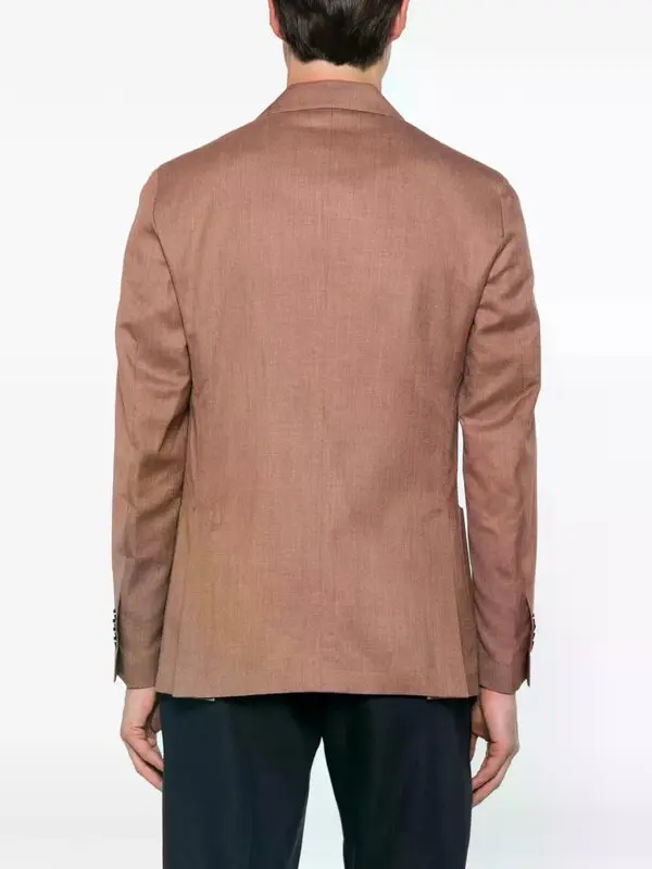 LARDINI Double-breasted Blazer - Brown