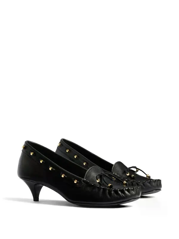 Khaite Round-toe Leather Pumps - Black