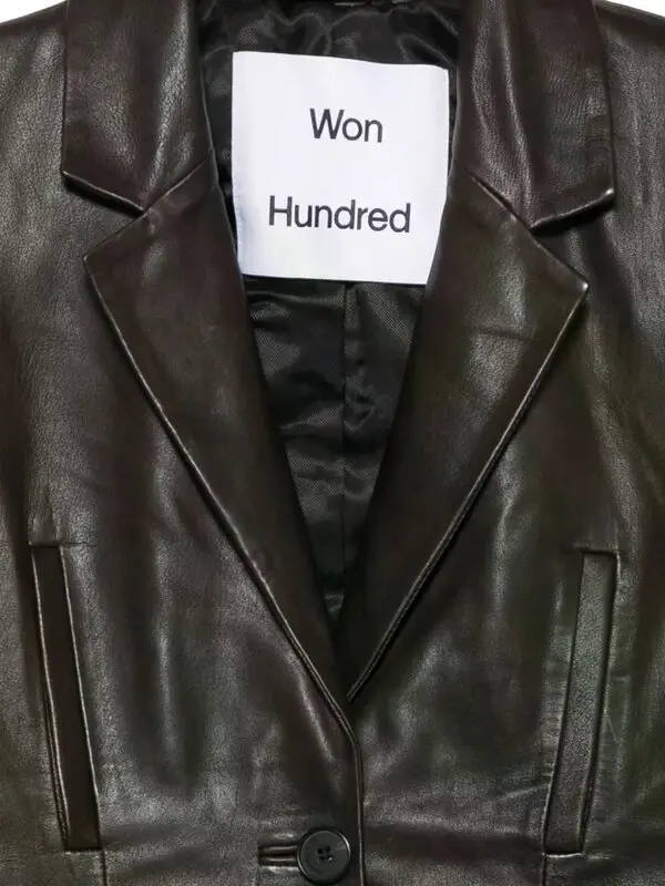 WON HUNDRED Silva Leather Jacket