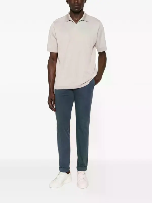 BRIGLIA 1949 Turn-up Trousers - Blue