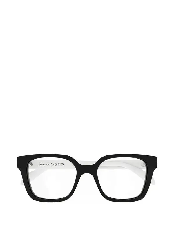Alexander McQueen Square Frame Glasses - Black