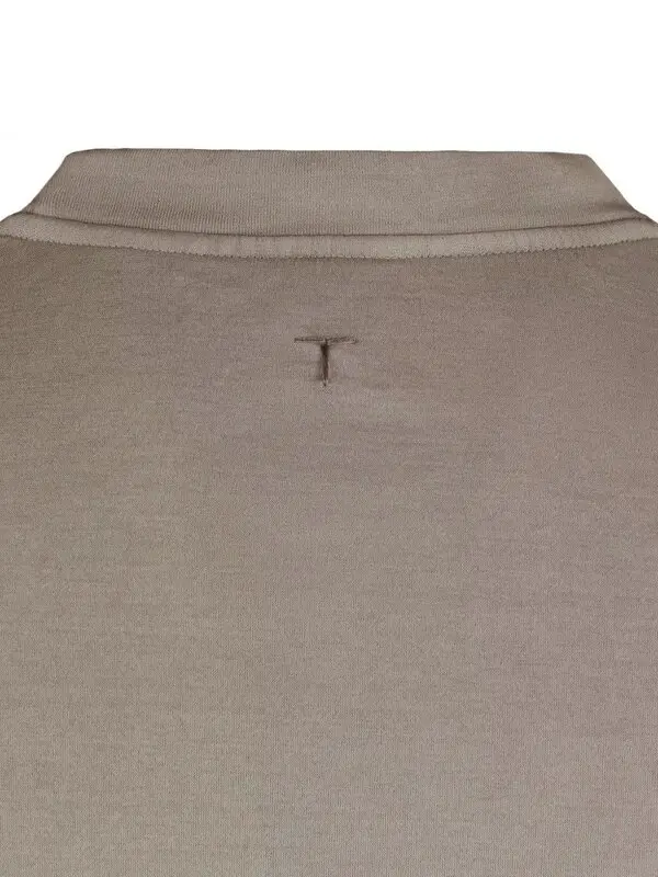 TOD'S Embroidered-logo T-shirt - Neutrals