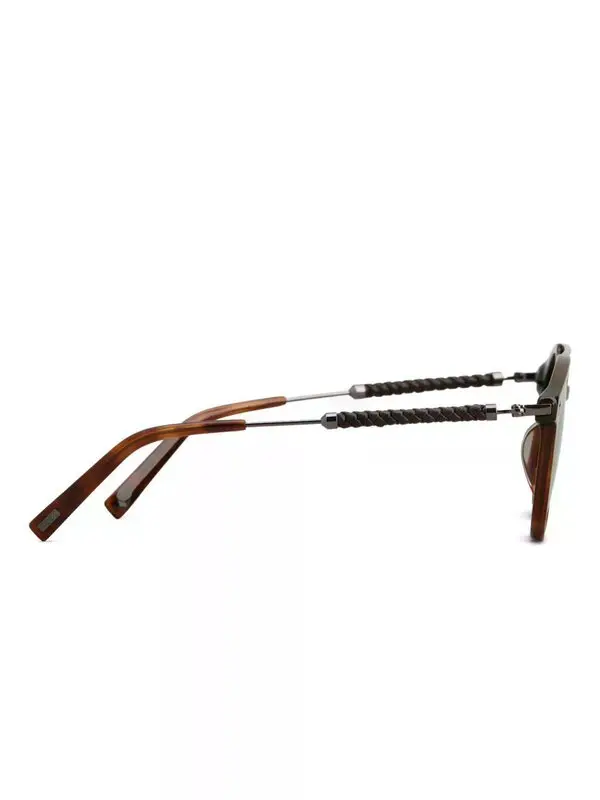 TOD'S Pilot-frame Sunglasses - Brown