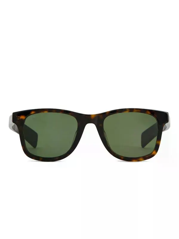 TOD'S Logo Square-frame Sunglasses - Brown