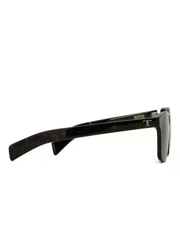 TOD'S Logo Square-frame Sunglasses - Brown