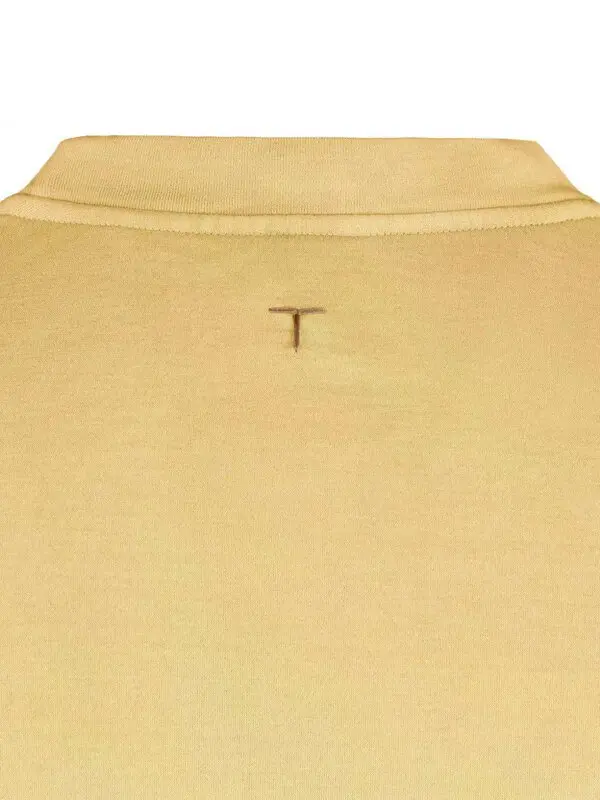 TOD'S Embroidered-logo T-shirt - Yellow
