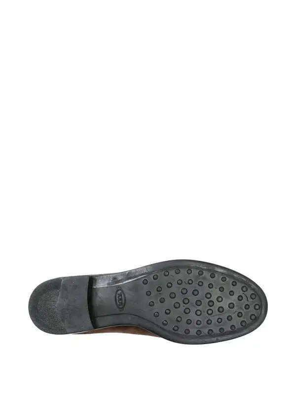 TOD'S Double-t Tassel Suede Loafers