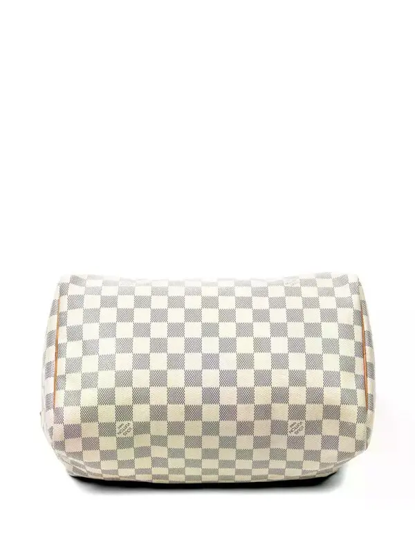 LOUIS VUITTON Speedy Damier Azur Top-handle Handbag - Neutrals