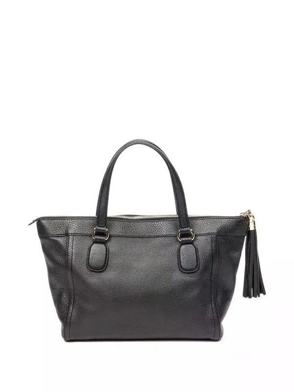 Gucci Soho Working Interlocking-g Tassel Detail Leather Tote Bag