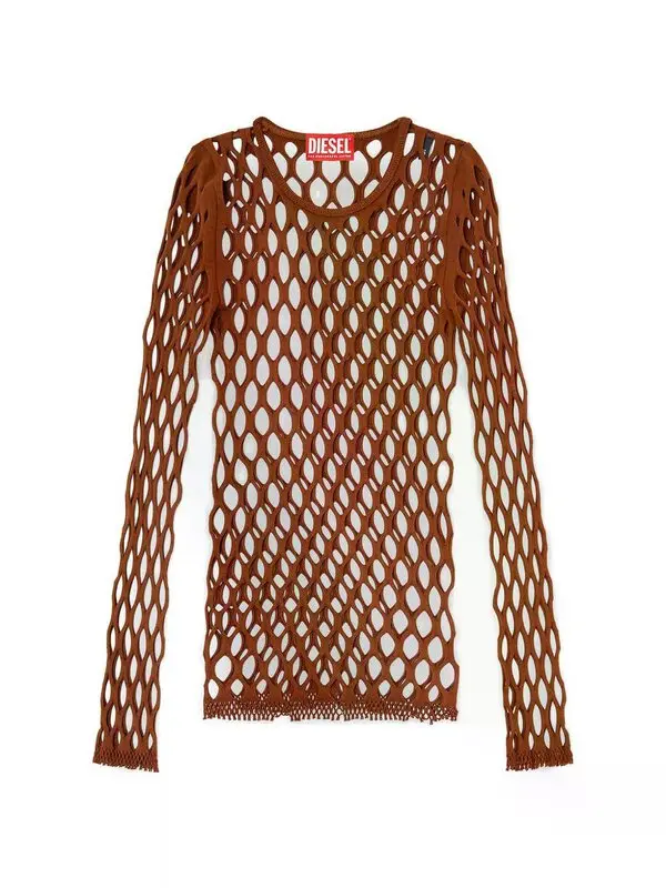 DIESEL® Open-knit Top - Brown