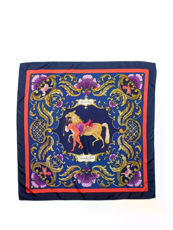 Hermès Cheval Turc Scarf - Blue