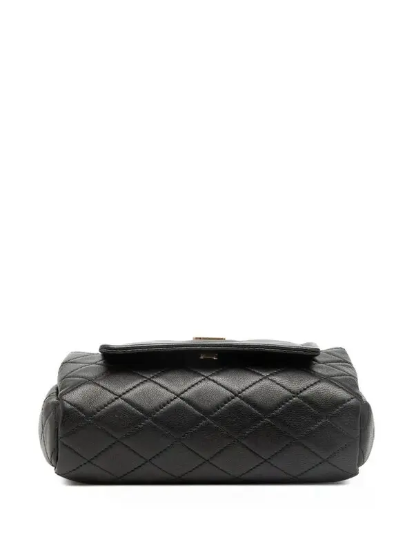 Saint Laurent Mini Quilted Lambskin Monogram Nolita Crossbody Bag - Black
