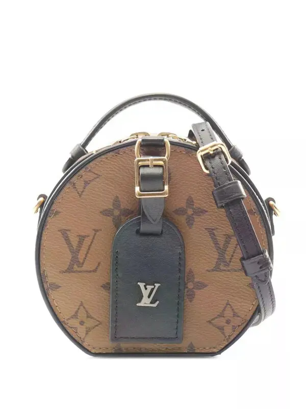 LOUIS VUITTON Monogram Reverse Mini Boite Chapeau Satchel - Brown