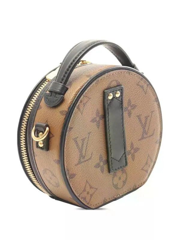 LOUIS VUITTON Monogram Reverse Mini Boite Chapeau Satchel - Brown
