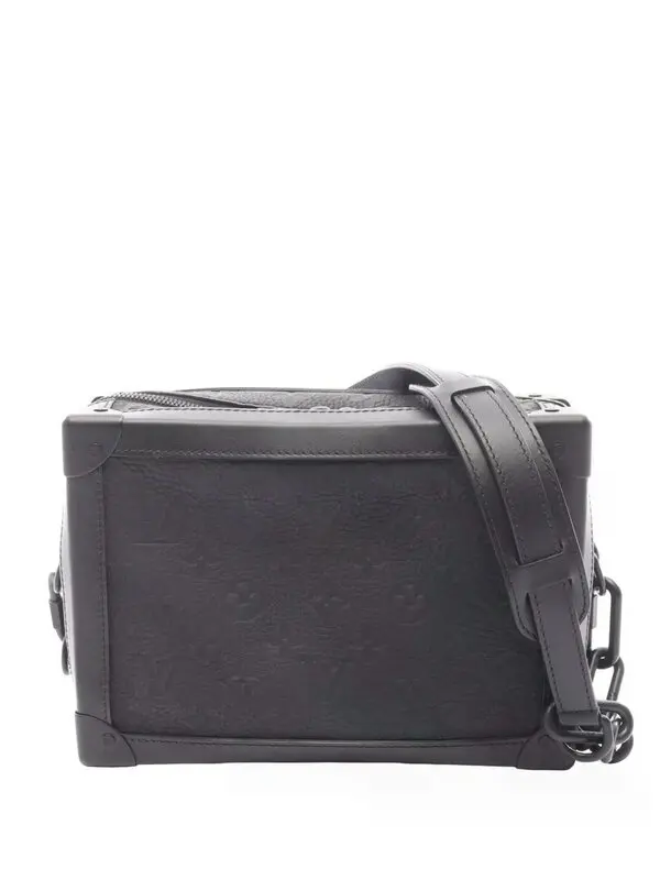 LOUIS VUITTON 2021-2026 Monogram Taurillon Soft Trunk Crossbody Bag - Black