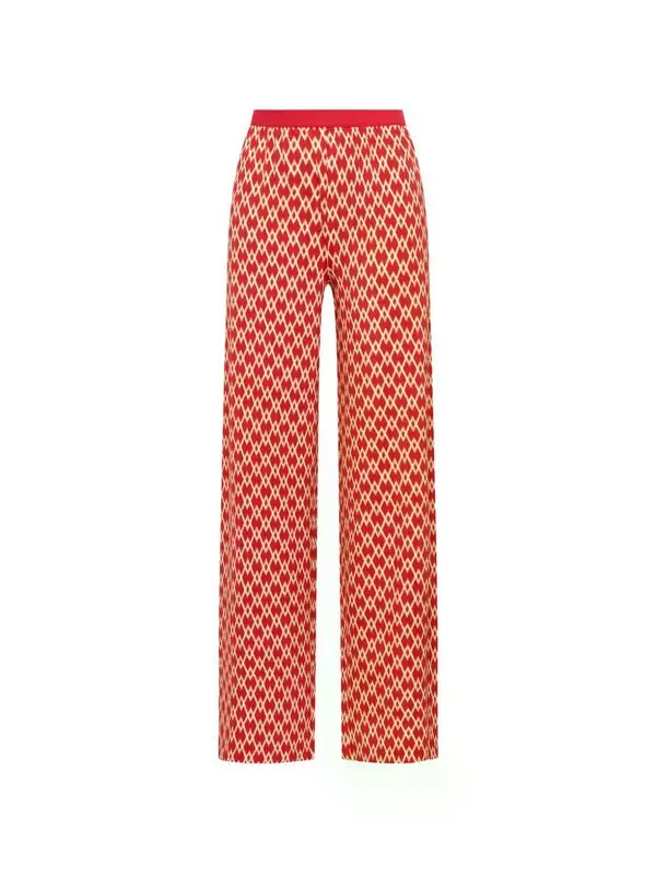 Malìparmi Geometric-print Jersey Trousers