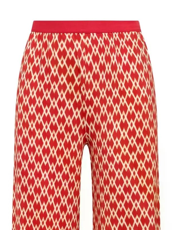 Malìparmi Geometric-print Jersey Trousers