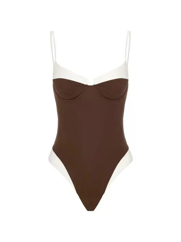 NOIRE SWIMWEAR Celine Swimsuit - Brown