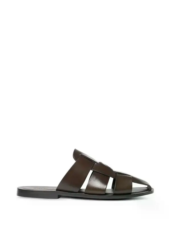 SCAROSSO Perseo Cage-style Sandals - Brown