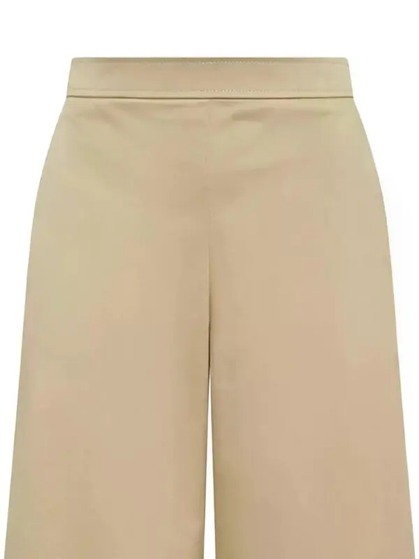 Malìparmi Topstitched Flared Trousers - Neutrals