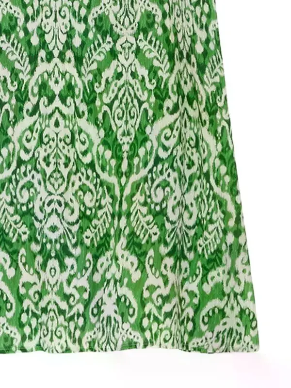 Malìparmi Dreamscape Ikat-print Dress - Green